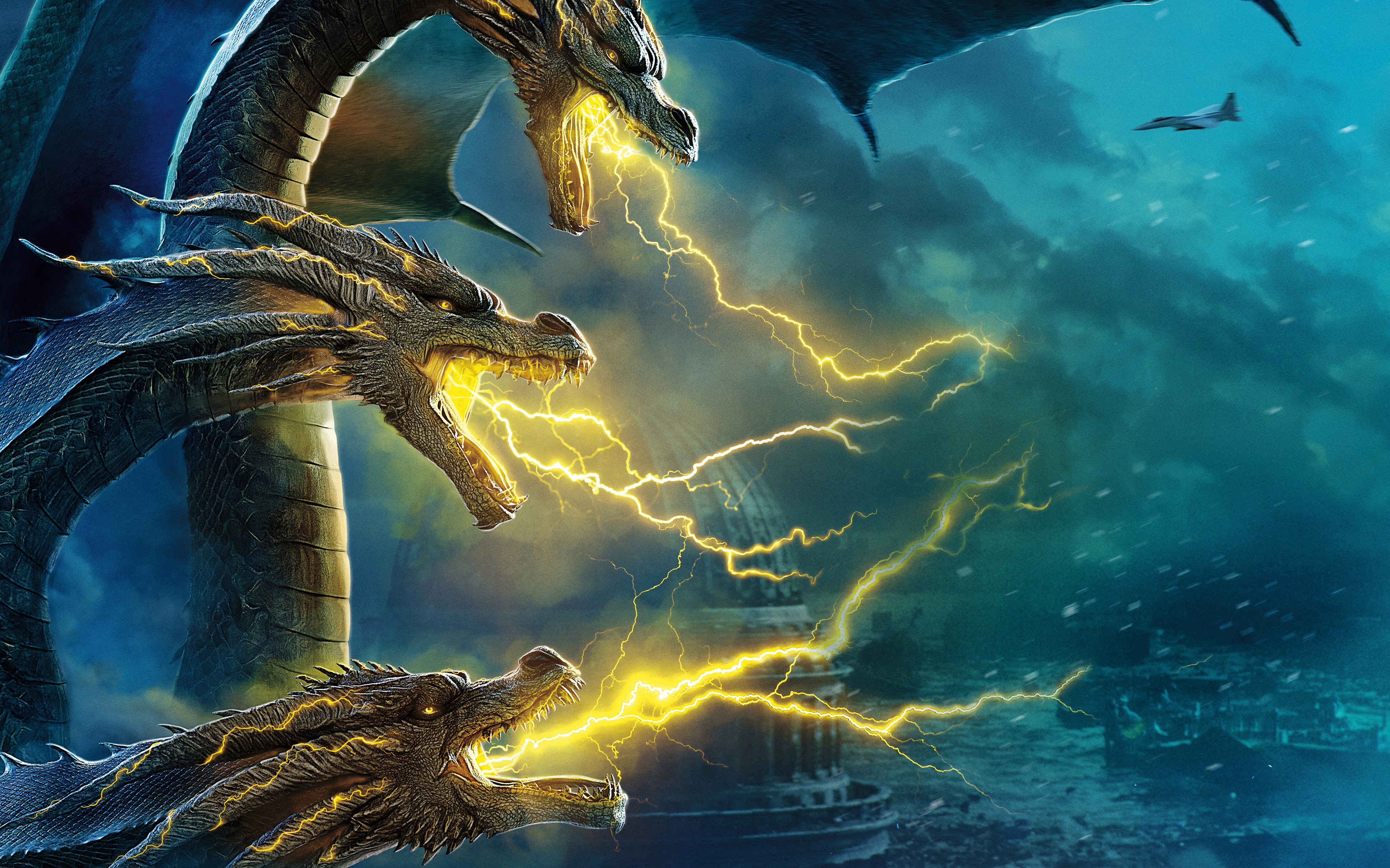 King Ghidorah, Godzilla: King of the Monsters, 8K, #29 Wallpaper PC Desktop