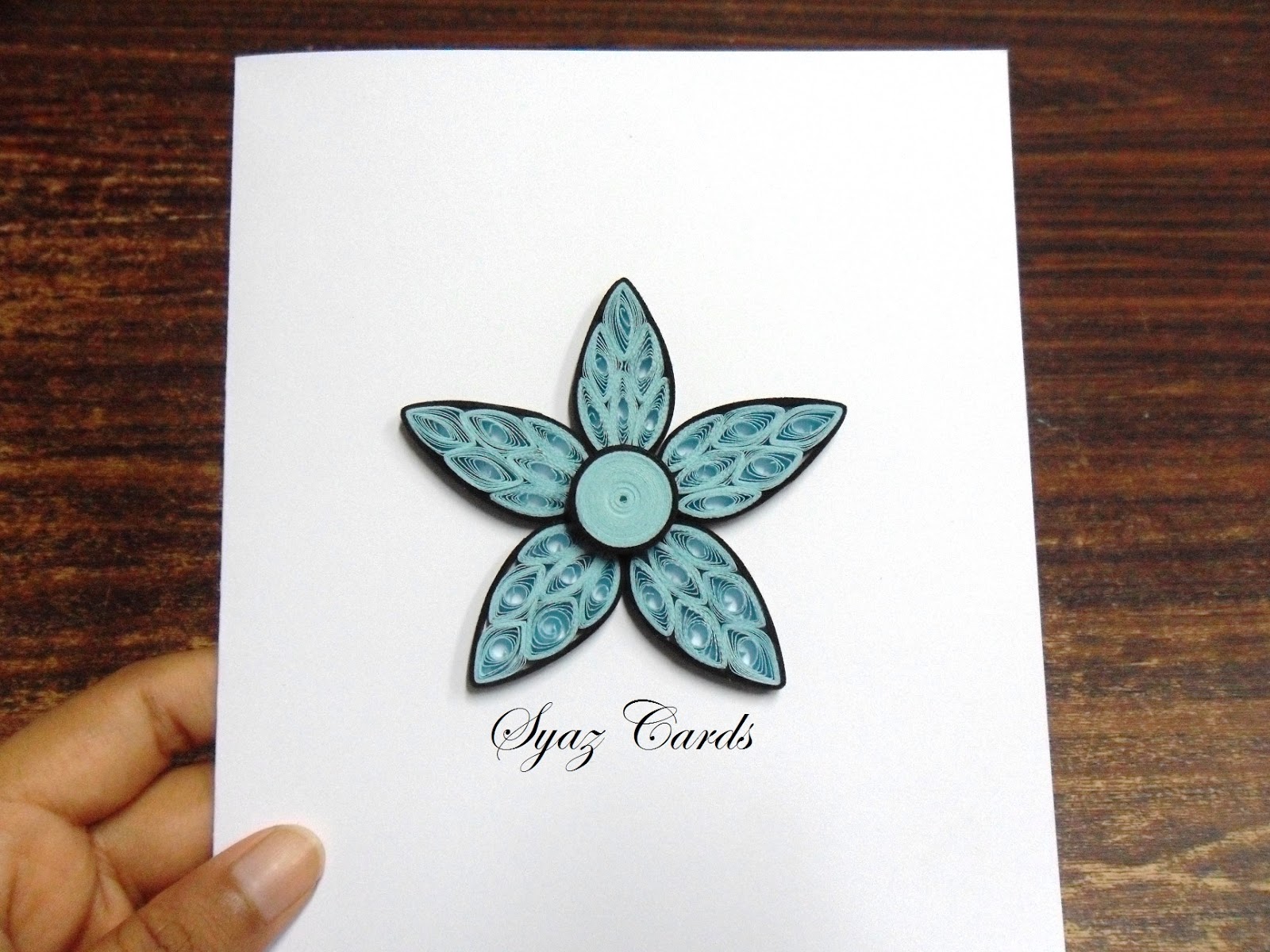 Syaz Cards: Termitaria flower tutorial