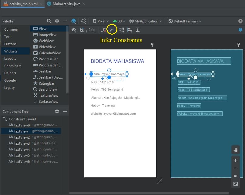 PENGENALAN IDE ANDROID STUDIO DAN MEMBUAT PROJECT APLIKASI BIODATA ...