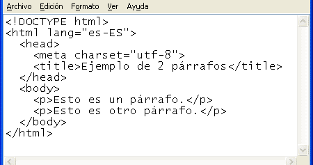 HTML Basico: Estructura básica de HTML
