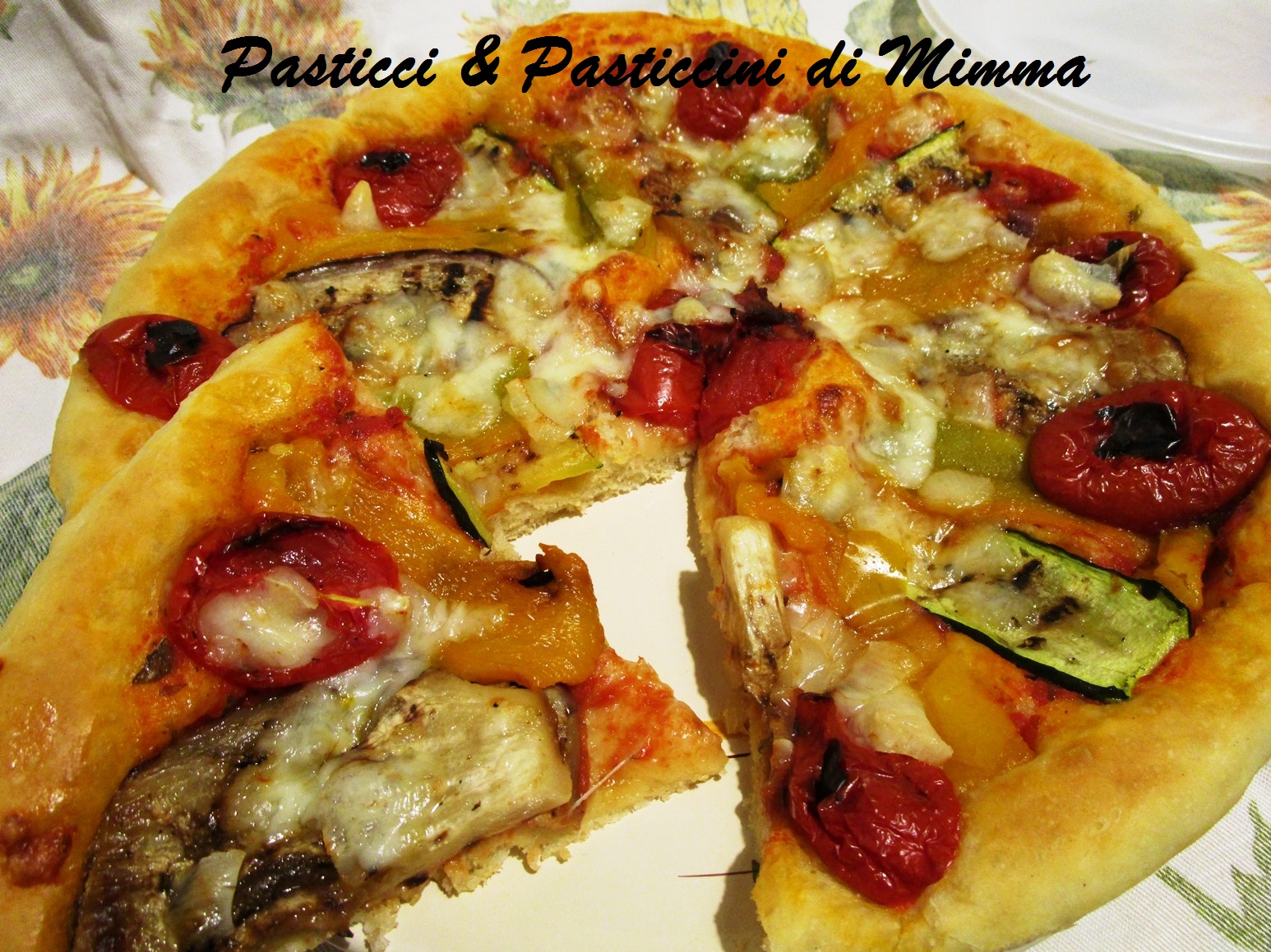 PIZZA CON VERDURE GRIGLIATE - Le Ricette dello Chef