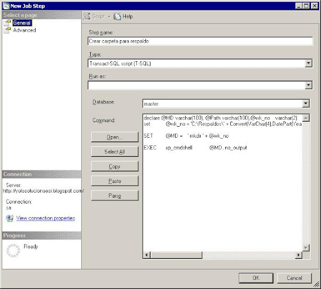 [Solucionado] Crear un Trabajo de Respaldo (backup Job) en SQL Server y ...