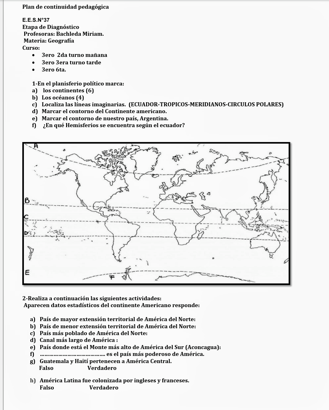 ESCUELA SECUNDARIA Nº37: 3º2ª