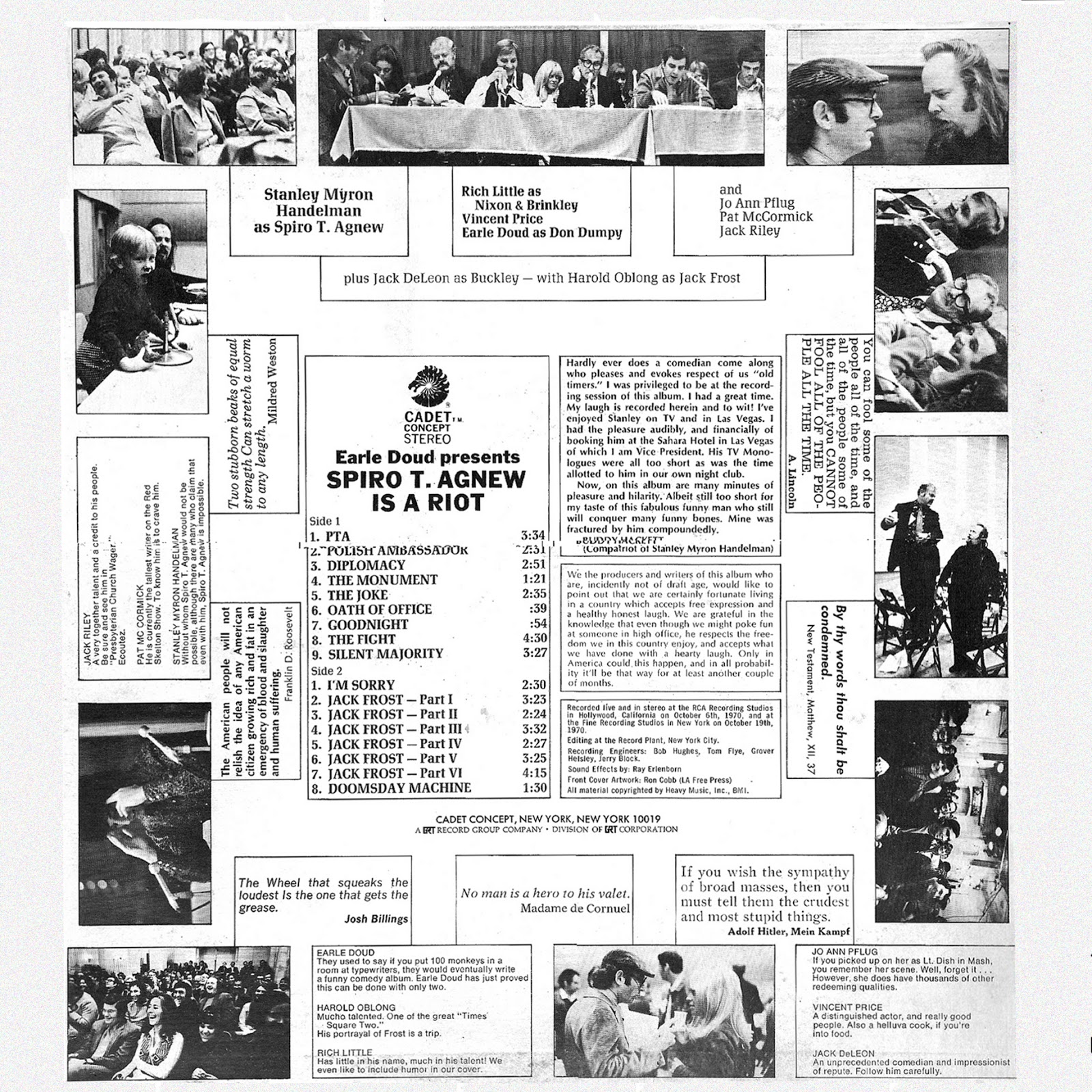 Vintage Stand-up Comedy: Stanley Myron Handelman - Spiro T Agnew Is A ...