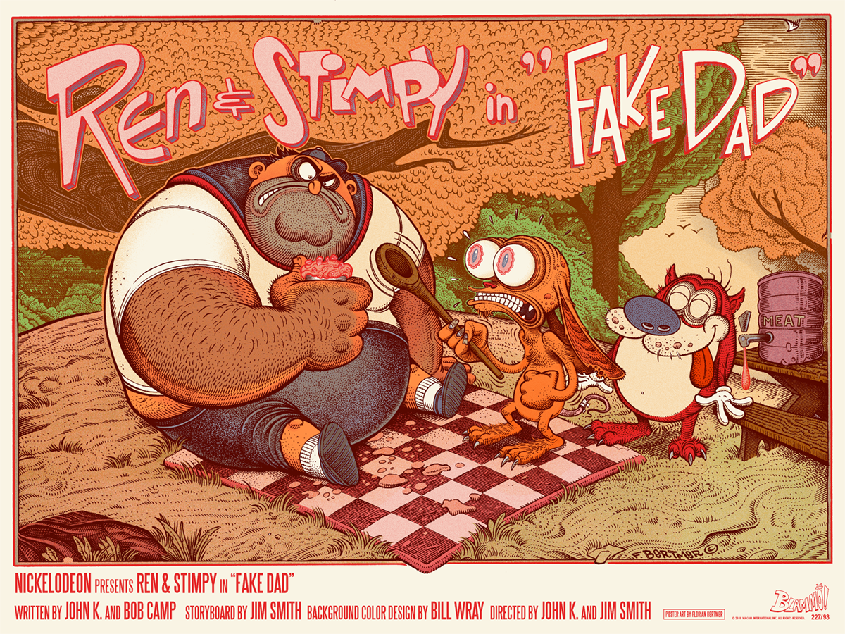 INSIDE THE ROCK POSTER FRAME BLOG: Ren & Stimpy Poster By Florian ...