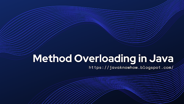 Method Overloading In Java - Java And Python Tutorial