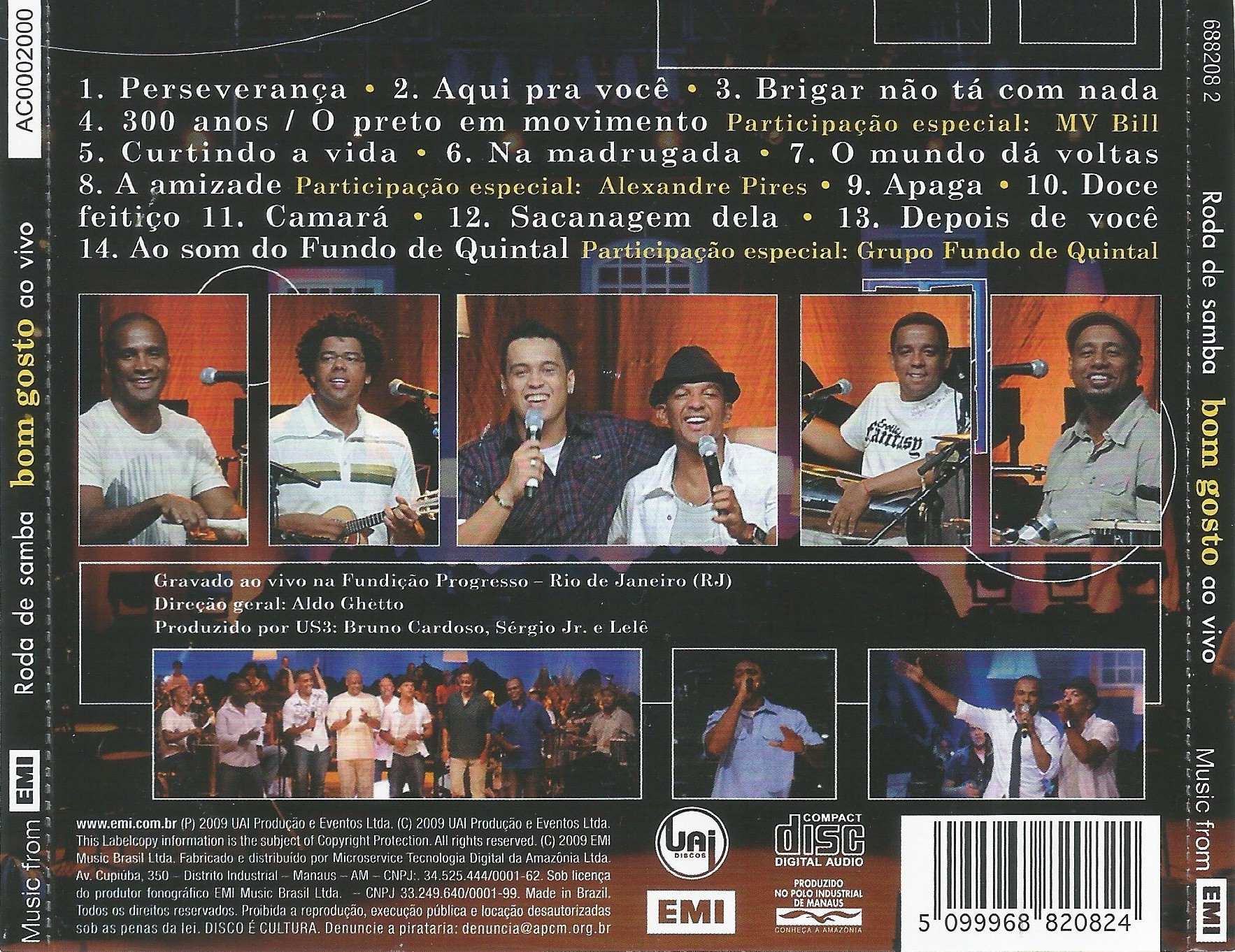 Samba & Pagode Flac: Bom Gosto - Roda de Samba Ao Vivo (2009) Flac