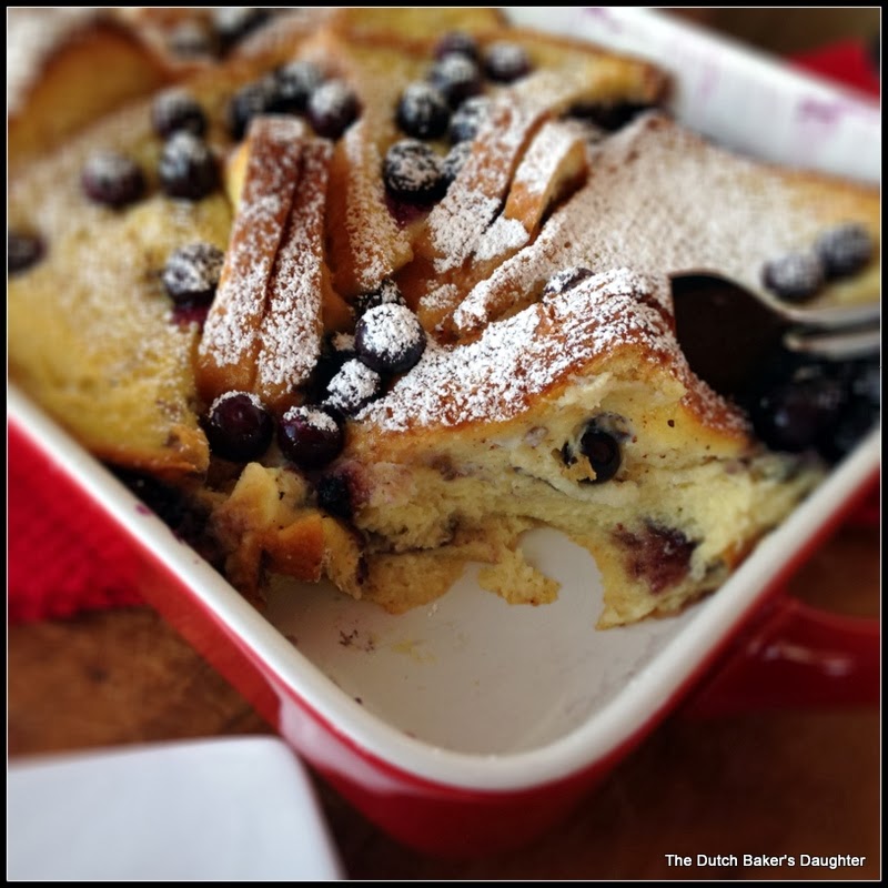 The Dutch Baker's Daughter: Blueberry Bread and Butter Pudding....#improv