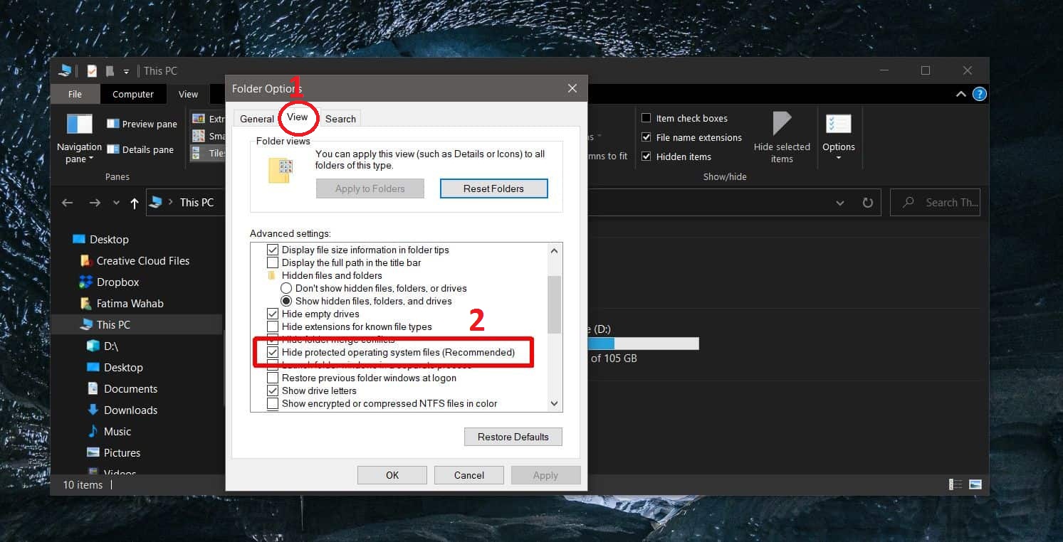 How to View Deep Hidden System Files and Folders in Windows 10 ...