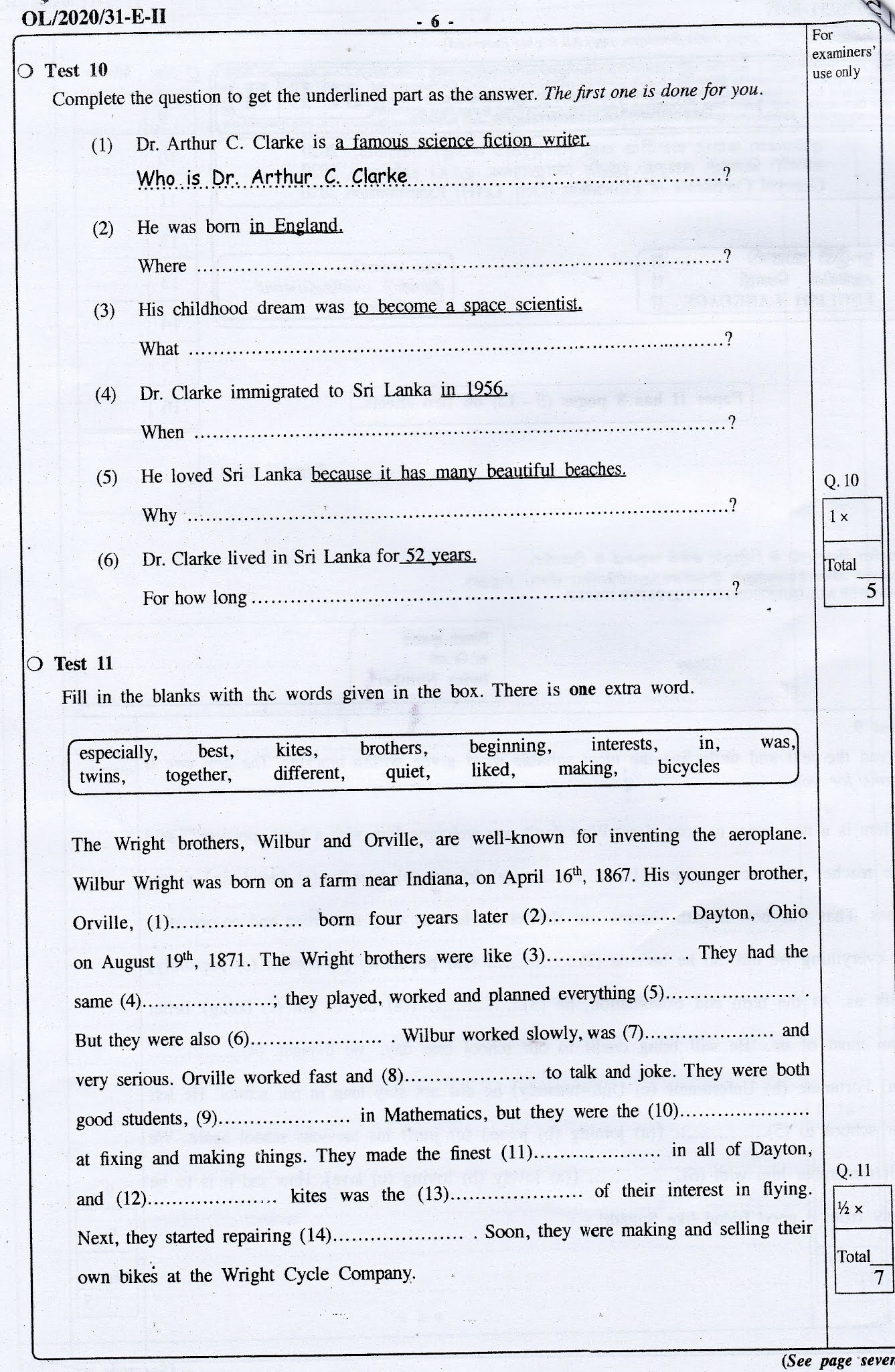 English Model Activities O/ L : OL 2020 NEW SYLLABUS ENGLISH PAPER