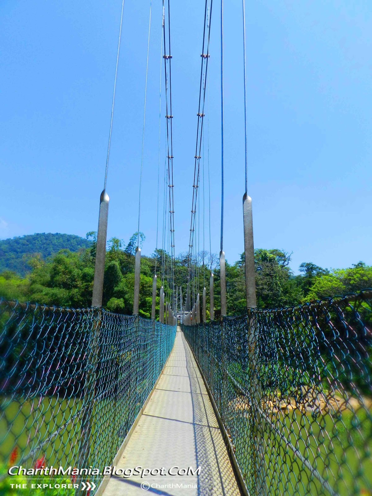CharithMania: "Old suspension bridge over River Mahaweli at Peradeniya"