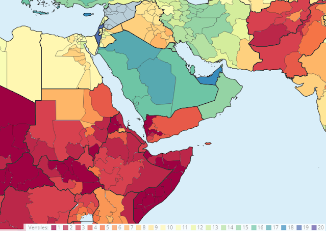 Geografia e Cartografia Digital: Mapa do IDH - países e subregiões