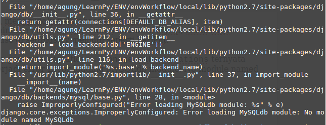 Mengatasi Error Loading Mysqldb Module No Module Named Mysqldb Di