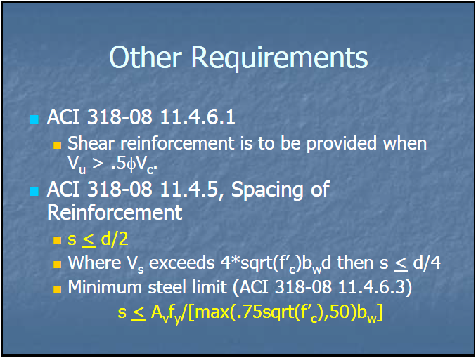 Engineer's Standpoint: Reinforced Concrete Design