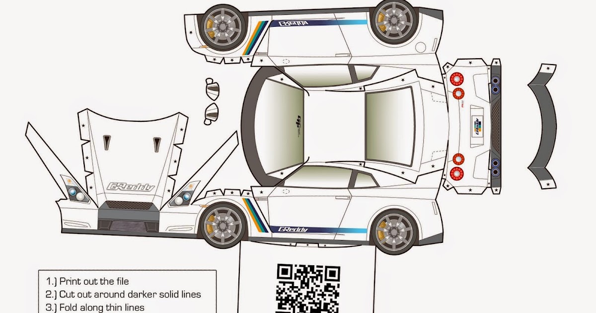 http://arhamhisyam.blogspot.com/: papercraft nissan GTR