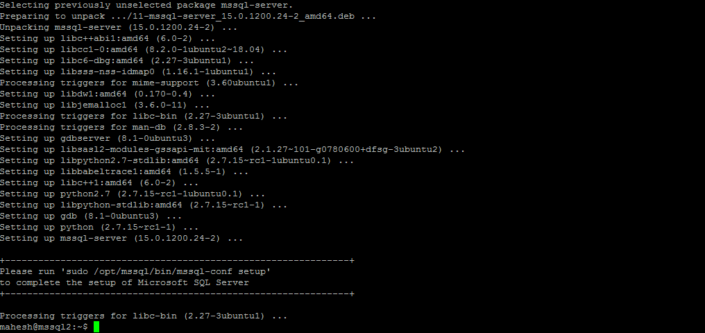 sqlservermantra: Install SQL Server 2019 preview CTP on Ubuntu Server 18.04
