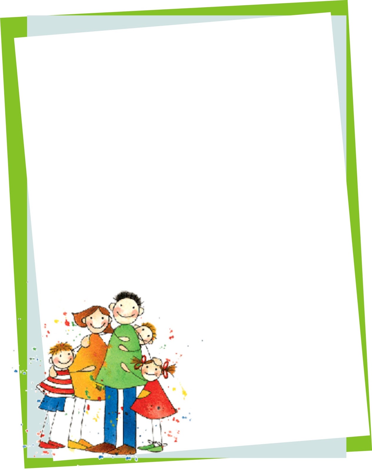 Bordes decorativos la familia - Imagui