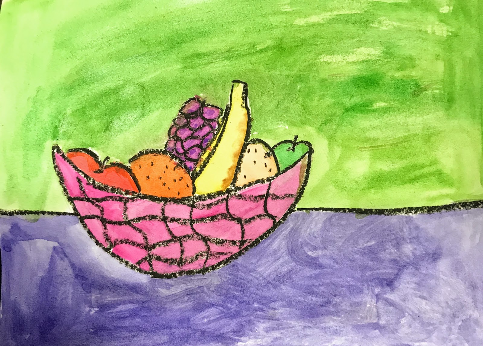 Elements of the Art Room: 2nd grade Paul Cezanne inspired Fruit bowls