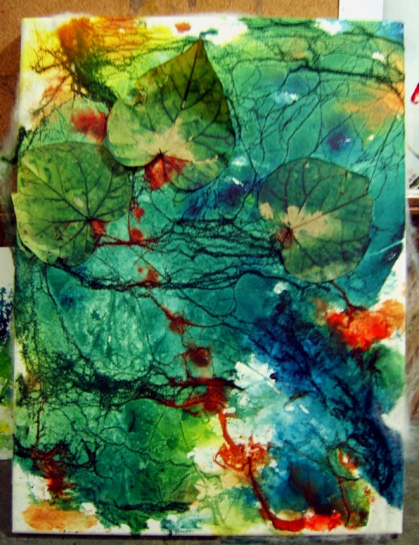 WATERCOLORS AND WORDS: CLASS WORK IN ACRYLIC INKS