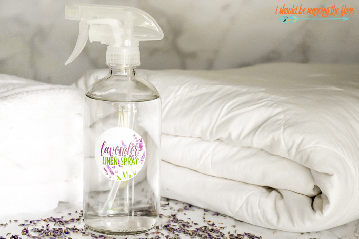 Free Printable Lavender Linen Spray Labels | i should be mopping the floor