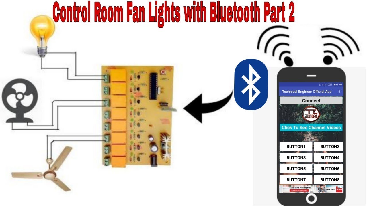 Bluetooth 8-Channel Relay Control (Fan and Light) Download App ...