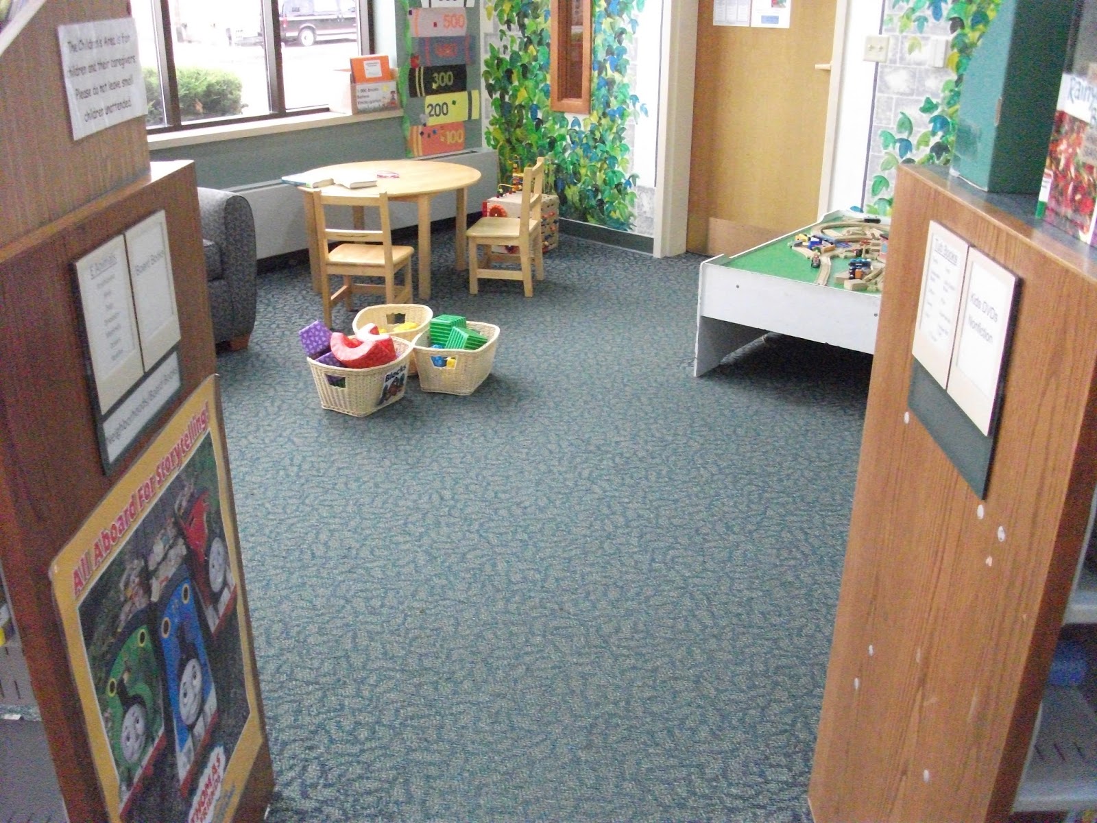 Jean Little Library: Play area, tub books, board books