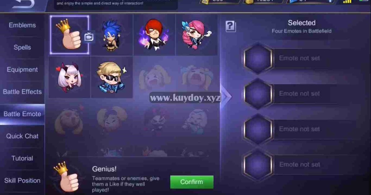 Cara Mendapat Semua Battle Emote Mobile Legends Gratis - Game Android Bro
