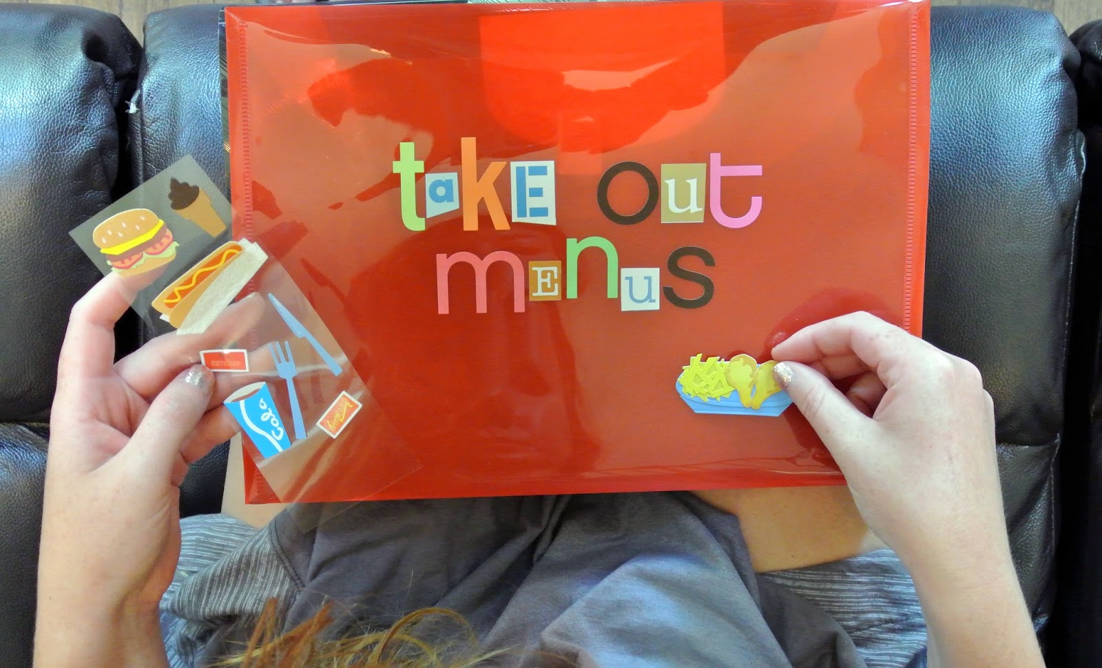 birdie feathers: Take Out Menu Folder DIY