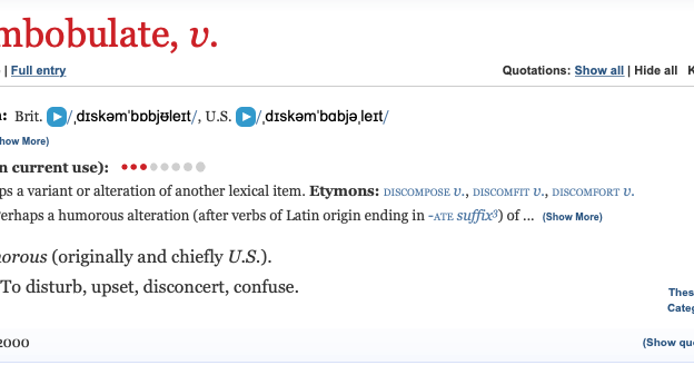 Discombobulation in Covidland