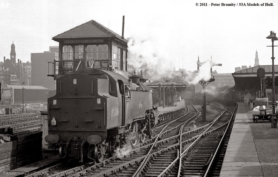 Steam Memories: LMS Fowler and BR stand class 4 tank engines at Leeds ...