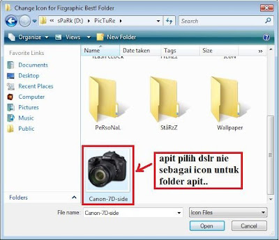 Fizgraphic: Tutorial Komputer - Tukar Icon Comel Di Folder Laptop