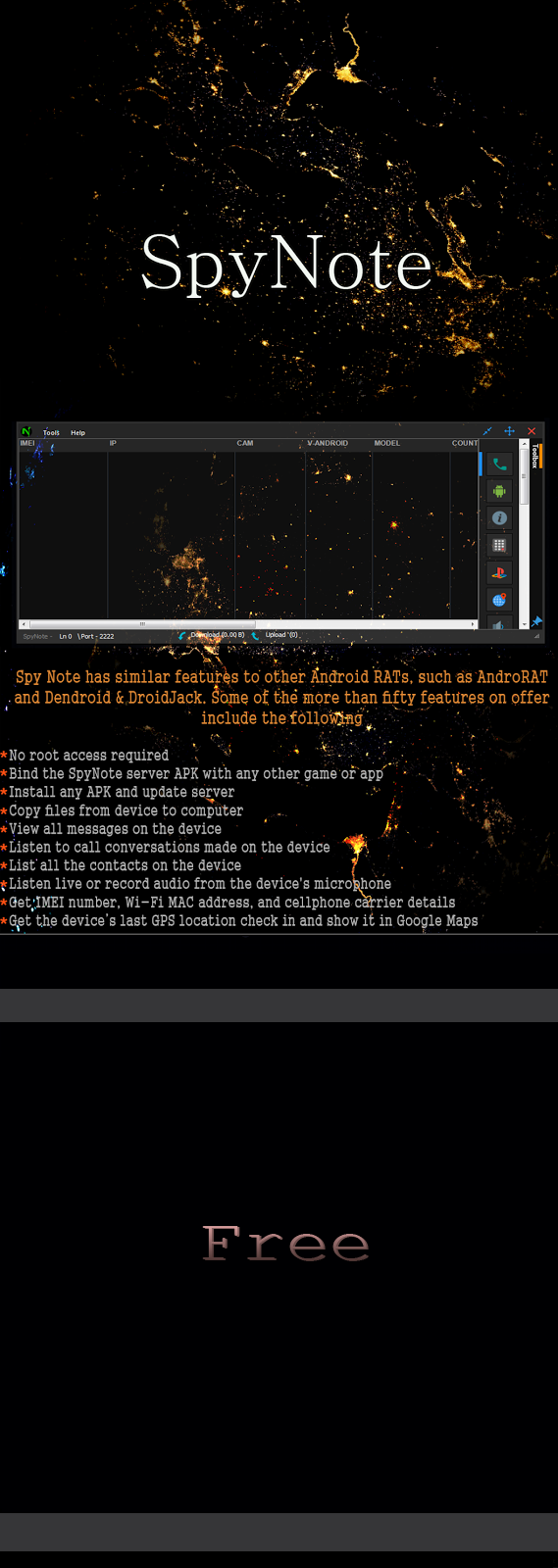 Spy Note [Android Remote Administration Tool] | Spy Note