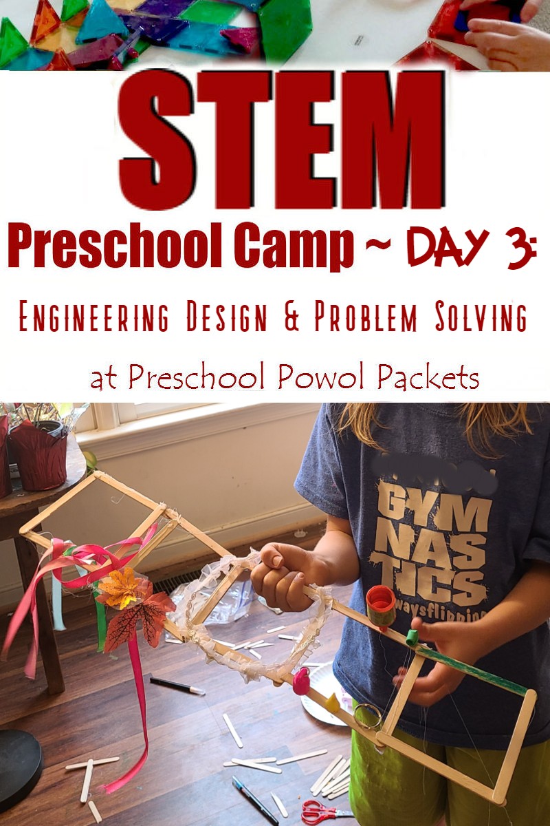 Preschool STEM Summer Camp Day 3: Create! | Preschool Powol Packets