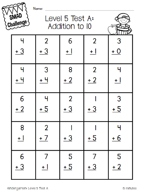 Math Fluency Sheets