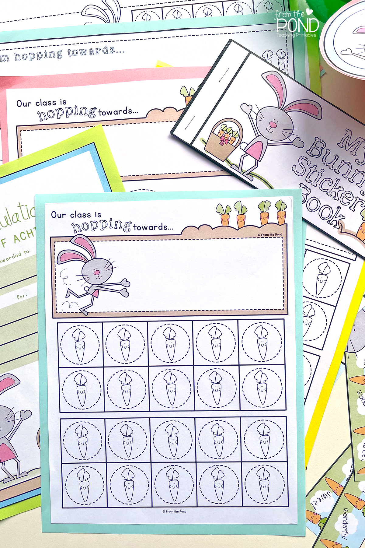 Hopping Bunny Behavior Incentive Chart Pack | From the Pond