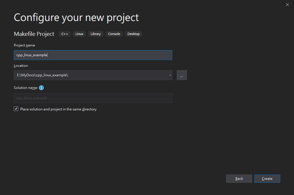 在 Windows 上用 Visual Studio 2019 開發 Linux C++ 程式 - Laurence10's blog