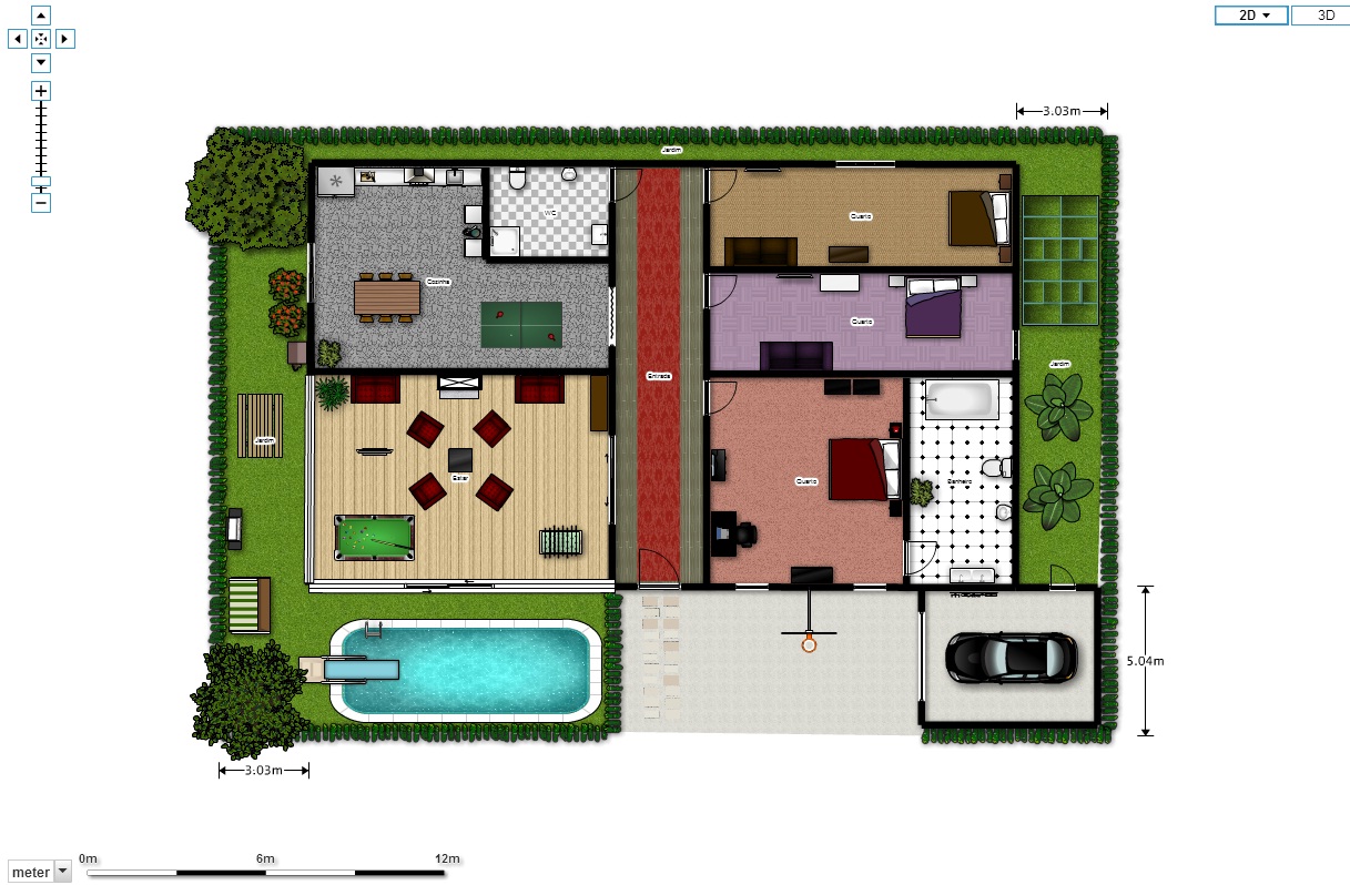 E S O: 2D - casa imaginada e desenhada numa sala de aula da ESO!