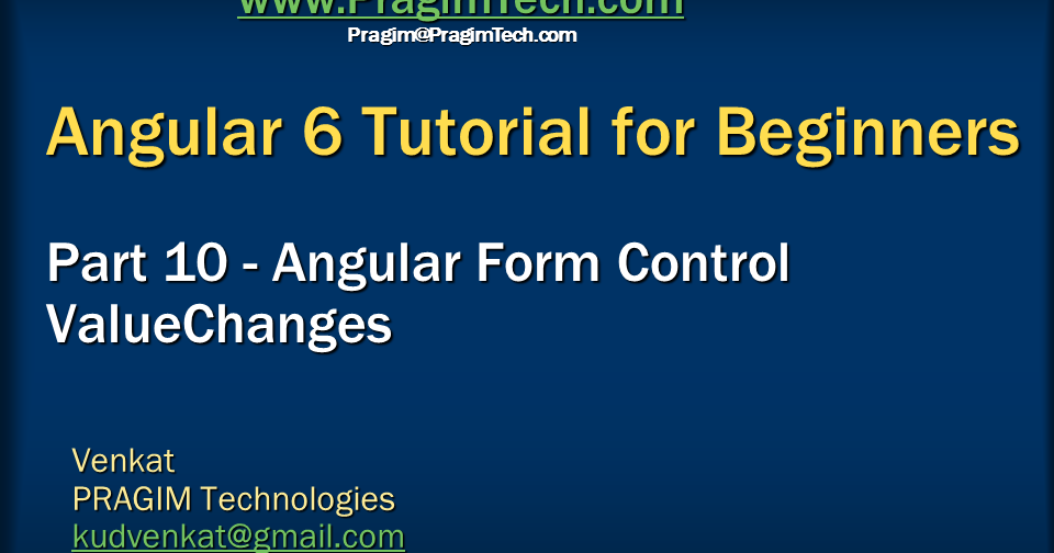 Sql server, .net and c# video tutorial: Angular form control ...