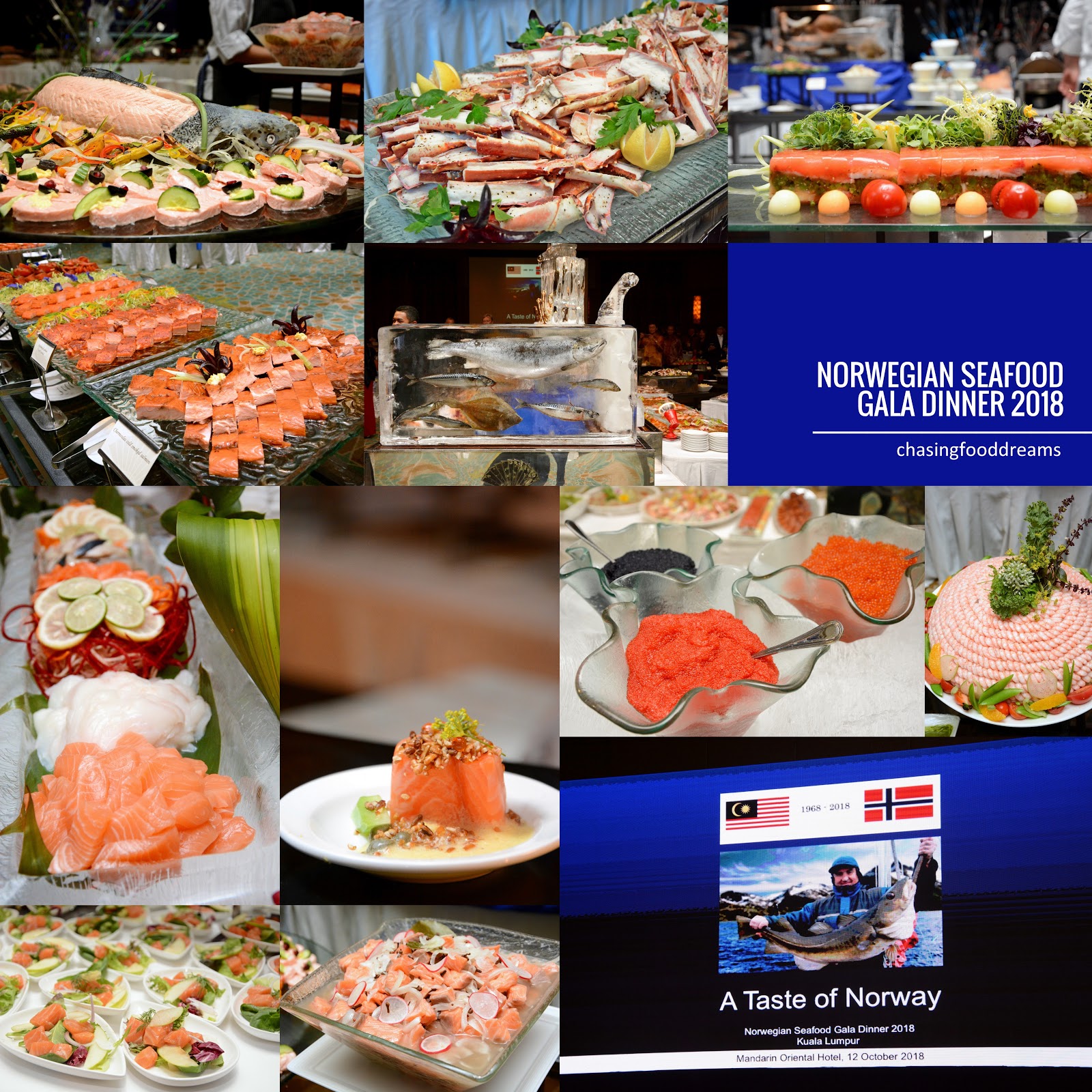 CHASING FOOD DREAMS: Norwegian Seafood Gala Dinner 2018