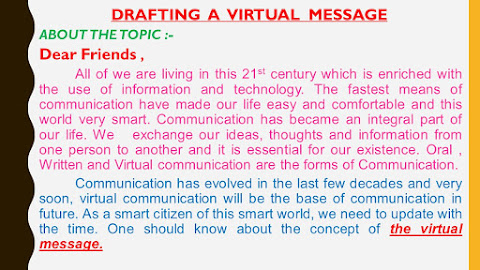 English for Jr. College: 3.5 Drafting a Virtual Message