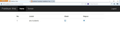 Membuat halaman web sederhana: MEMBUAT PERINTAH UPDATE PADA PHP MYSQL