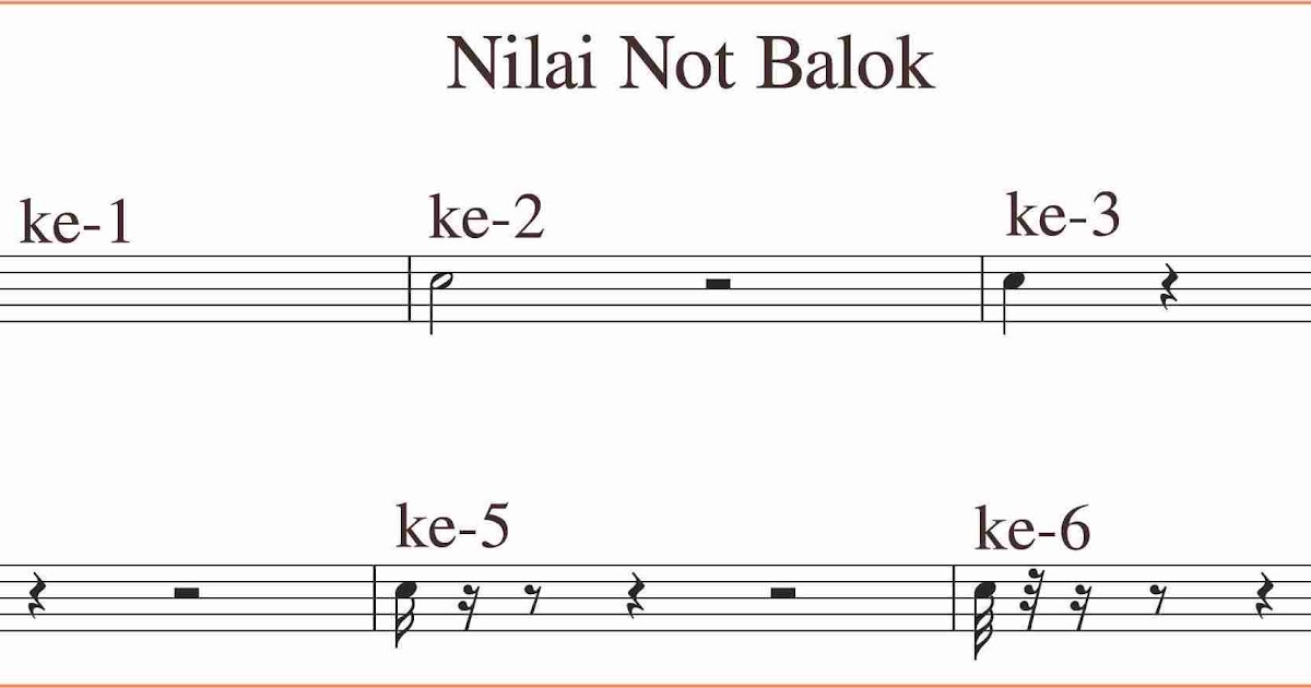 Nilai Not Balok - SEKITAR MUSIK