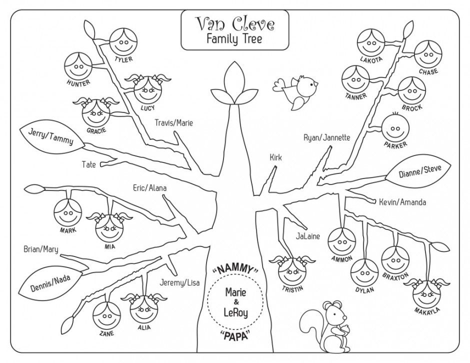 Family Tree Coloring Pages Printable ~ Coloring Pages