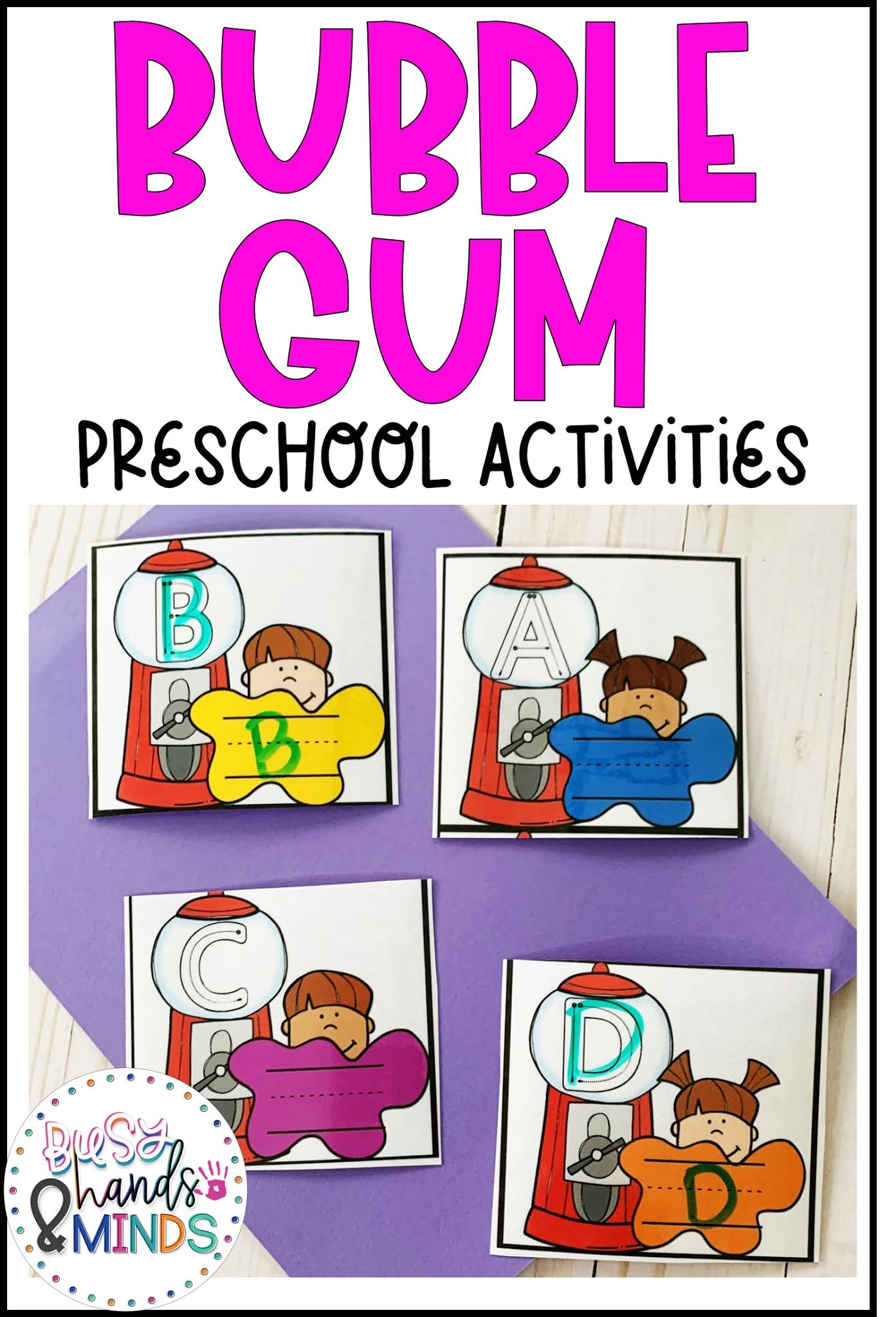 Bubble Gum Book Companion- Preschool Letter G | Busy Hands and Minds