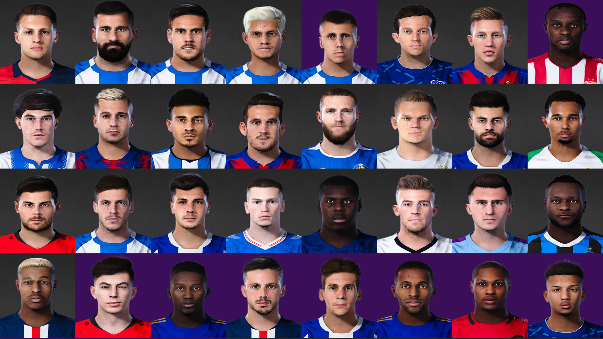 PES 2021 & PES 2020 - New Facepack V6 (50+ Faces)