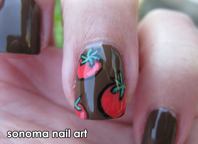Sonoma Nail Art: Tomato Festival Nails