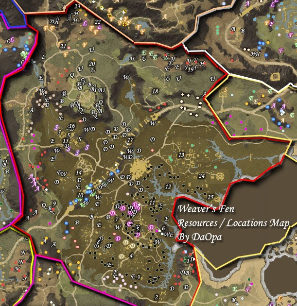 New World: Weaver's Fen Map