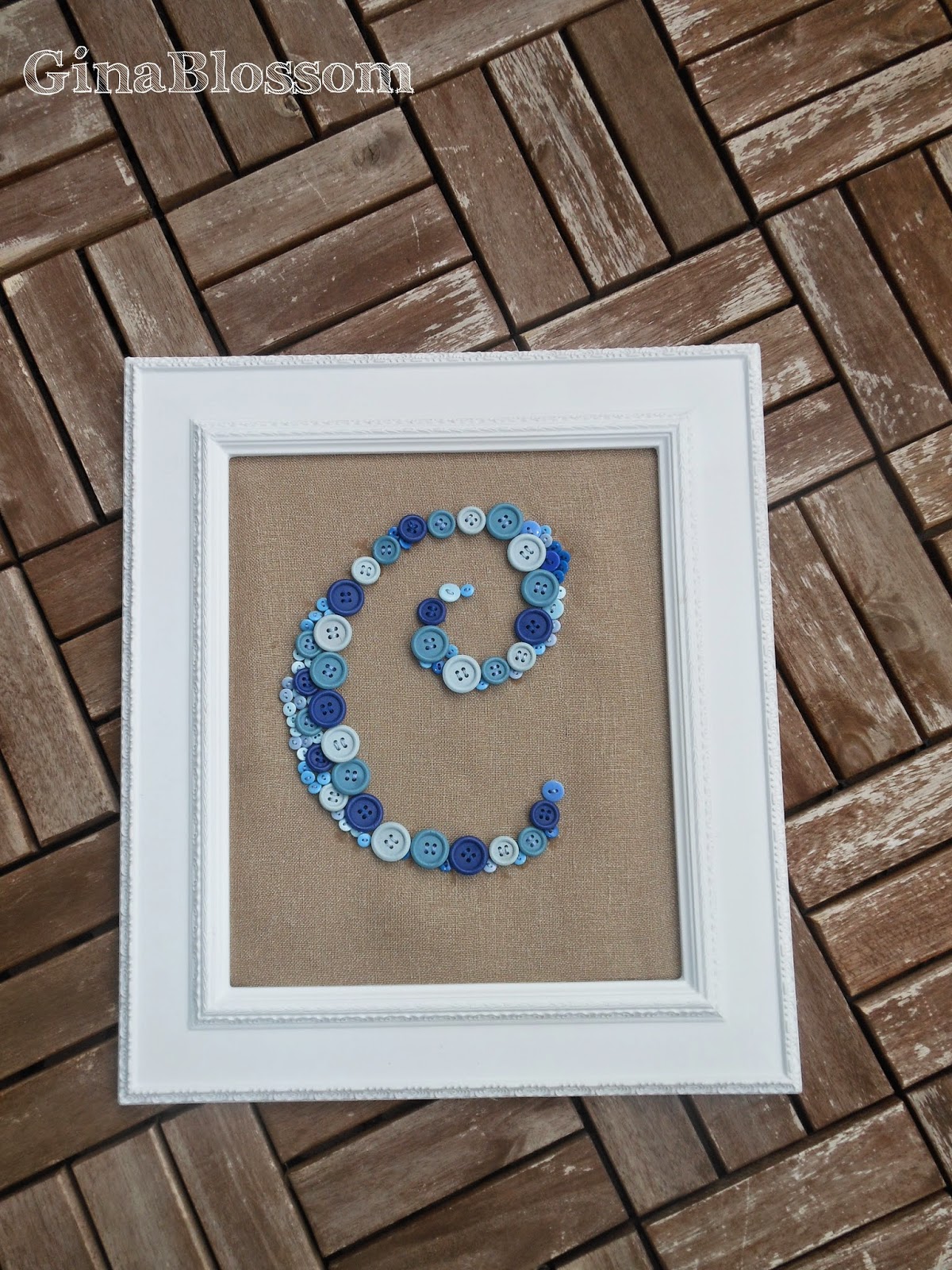 DIY Button Monogram