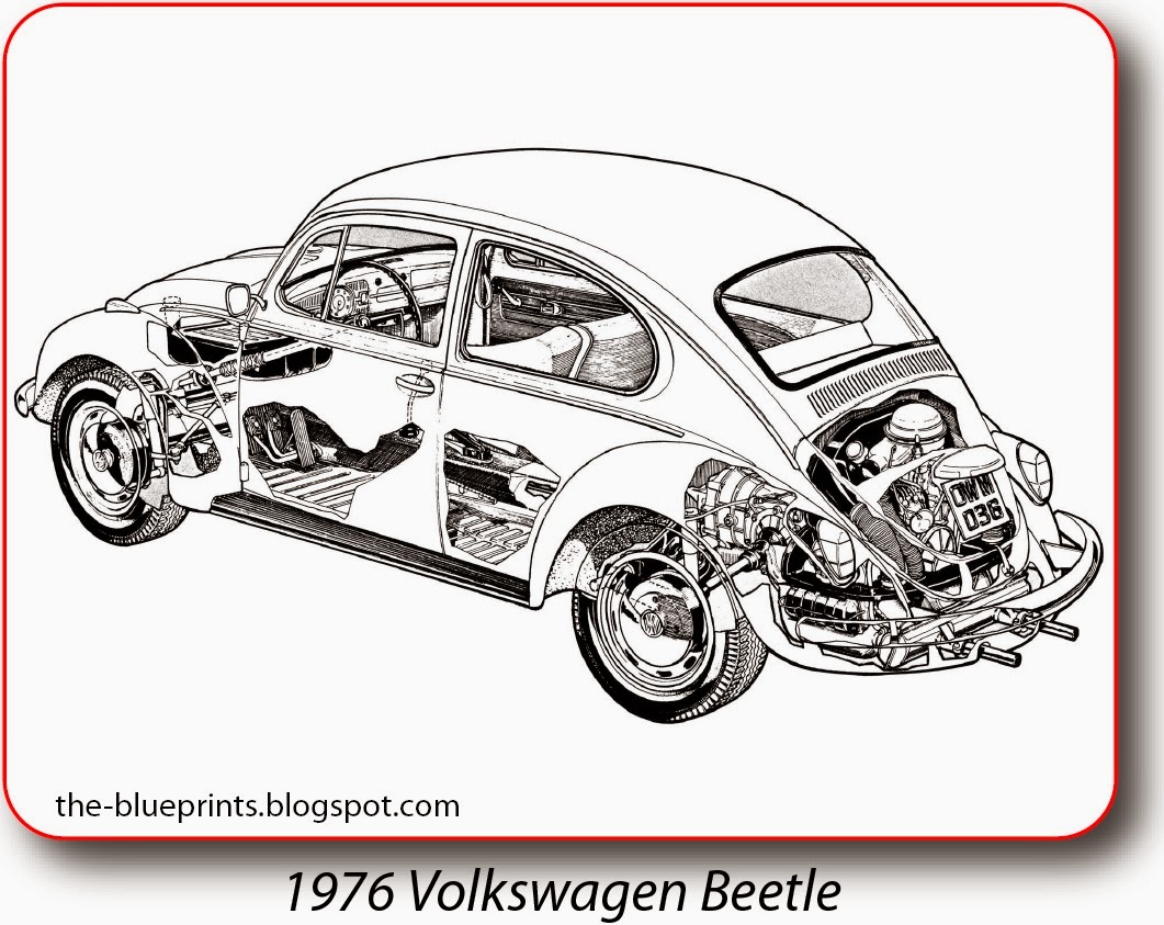 Vector Blueprints - Cars, Trucks, Busses and others: Volkswagen ...