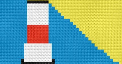 Grandma Duck Designs: Free Graphghan Block - Lighthouse